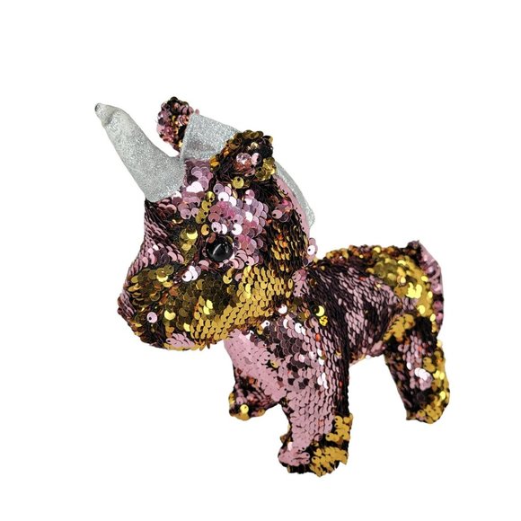 Goffa | Toys | Goffa Flip Sequin Unicorn Stuffed Animal Plush Pink Gold ...